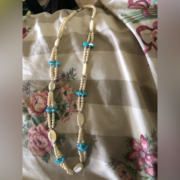 Jewelry | Vintage Bone Mother Of Pearl Necklace 556 3 Or 25 Woffer ...